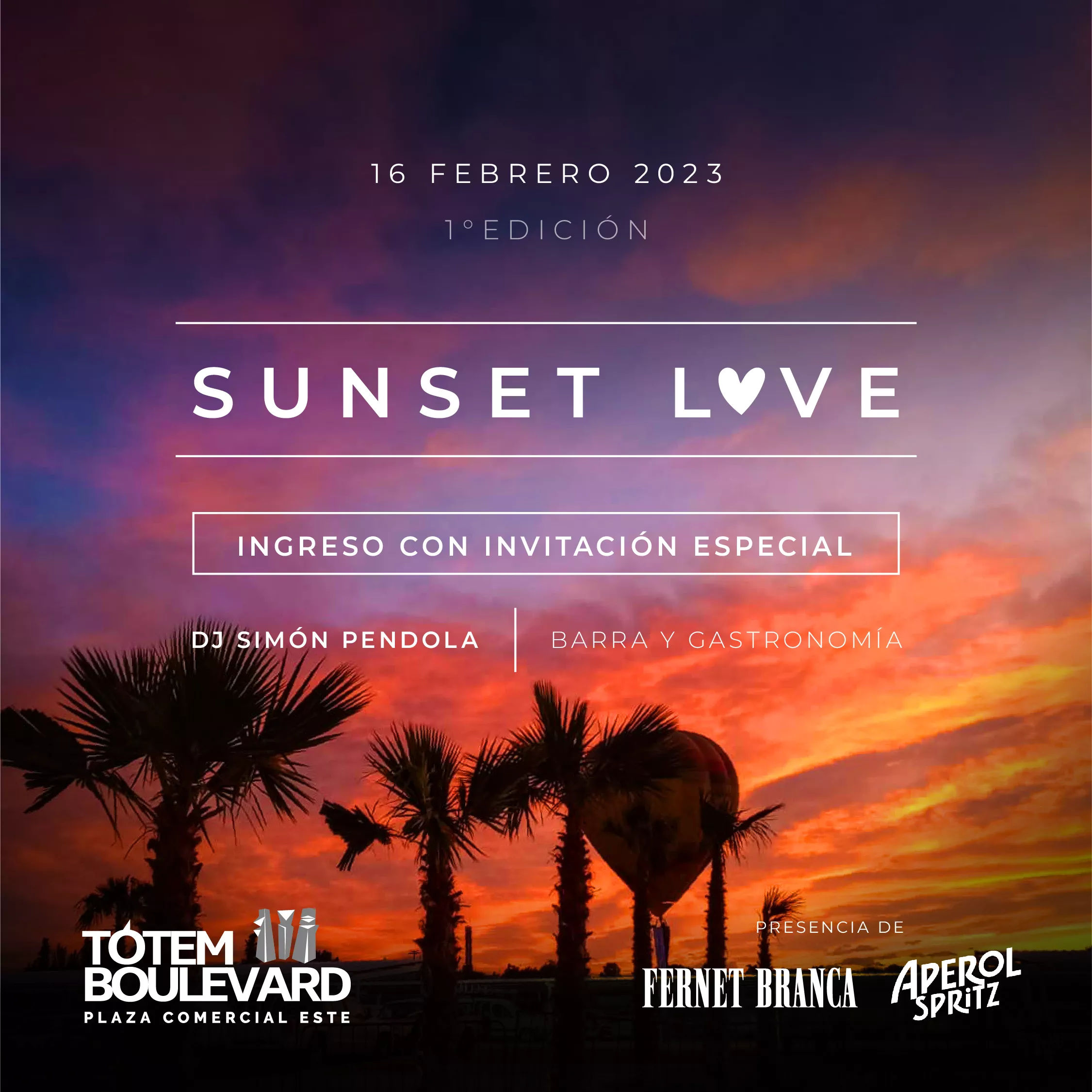 Se viene la 1° edición de SUNSET en Tótem Boulevard