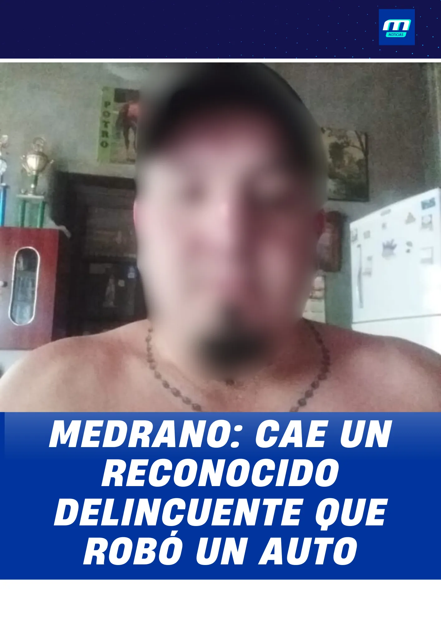 MEDRANO: CAE UN RECONOCIDO DELINCUENTE QUE ROBÓ UN AUTO A LA MAÑANA Y ...
